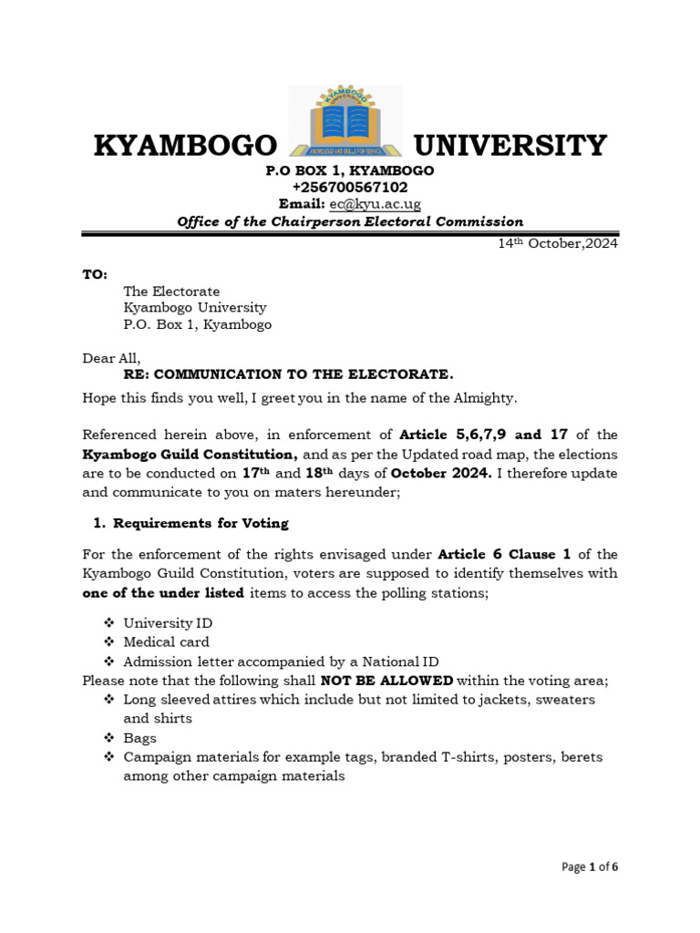 Ec Communication | PDF | Elections | Government