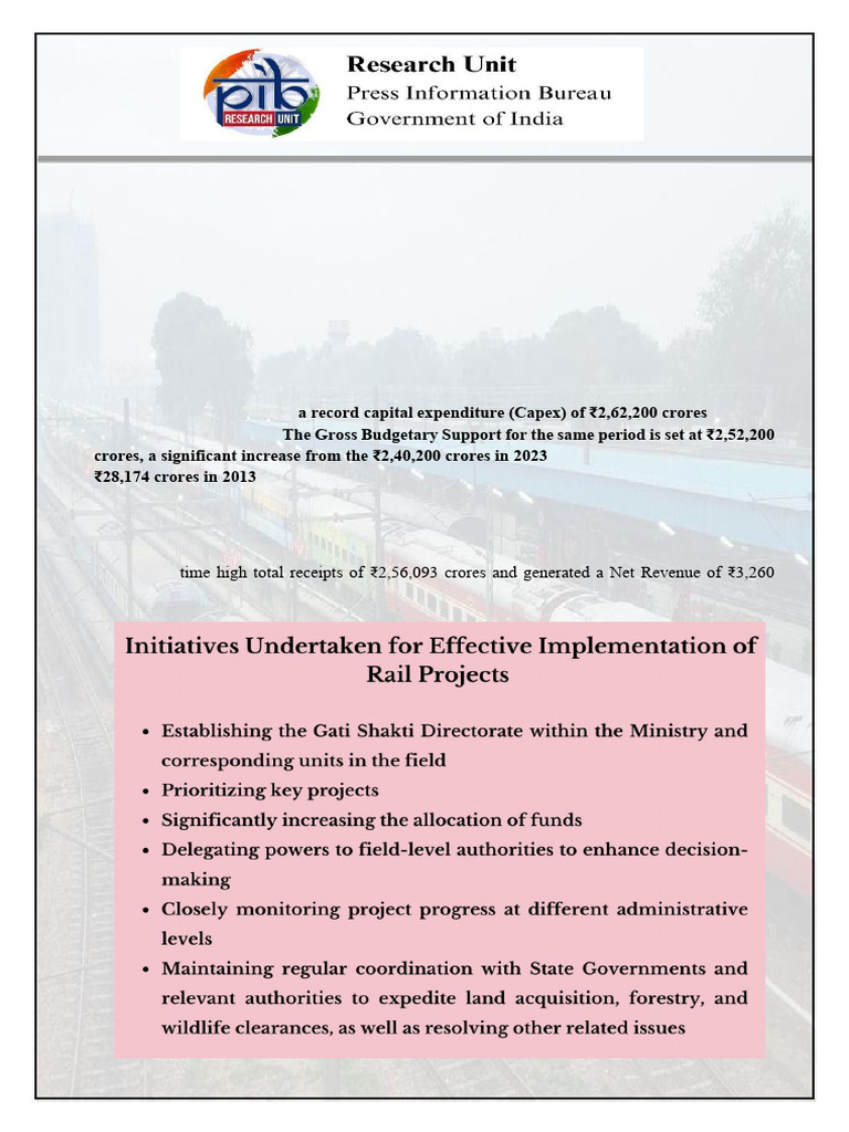 Indian Railways 2024: Major Investments, Enhanced Safety, and ...