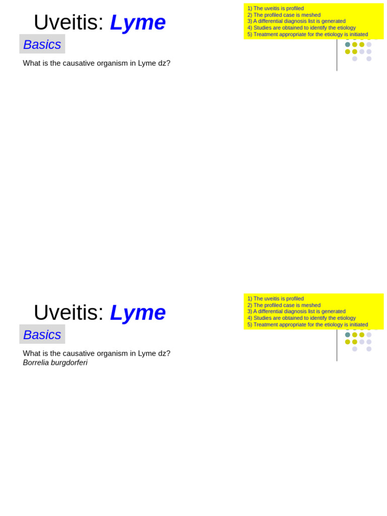 Uveitis:: Basics | PDF | Lyme Disease | Epidemiology