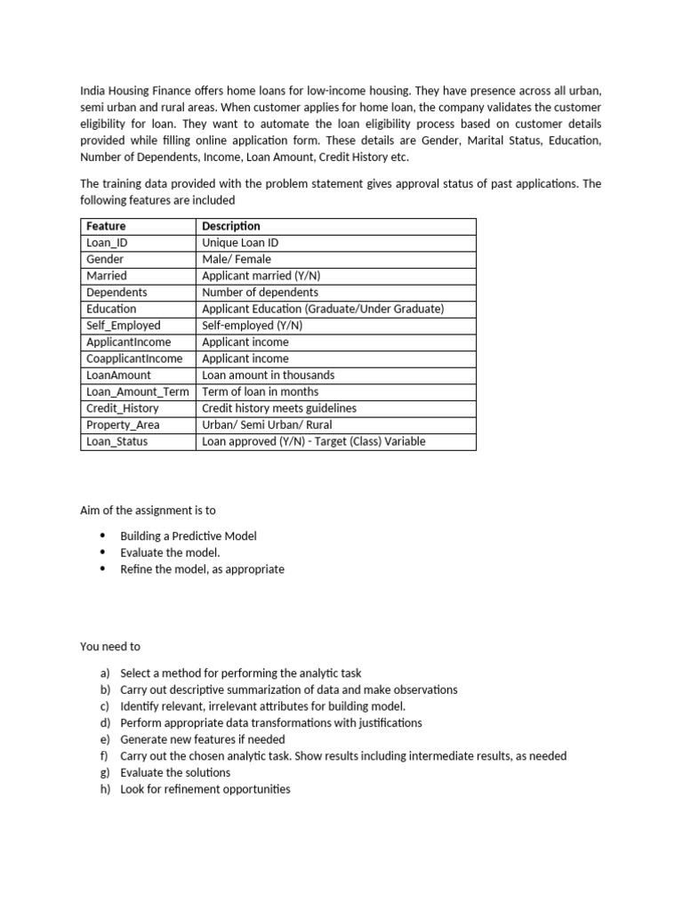 Assignment Loan Approval Modeling | PDF | Finance & Money Management