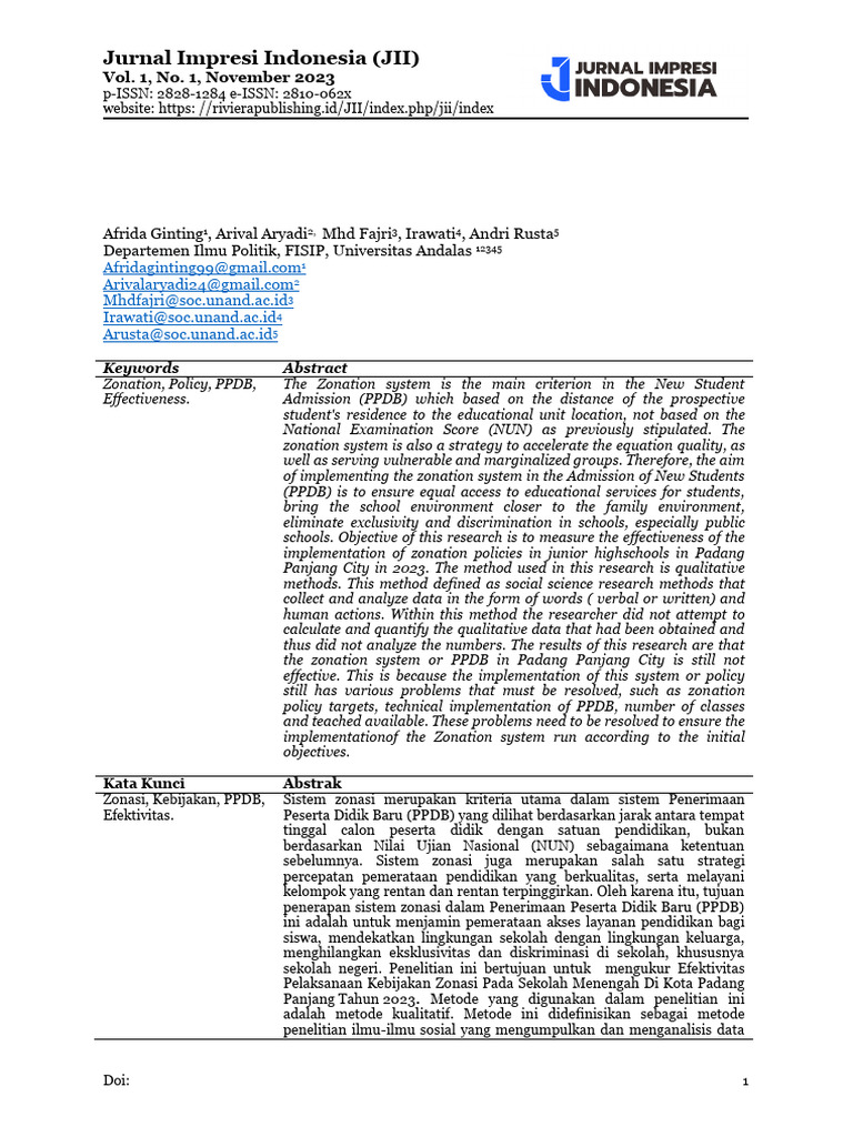 Jurnal Semisu UAS | PDF