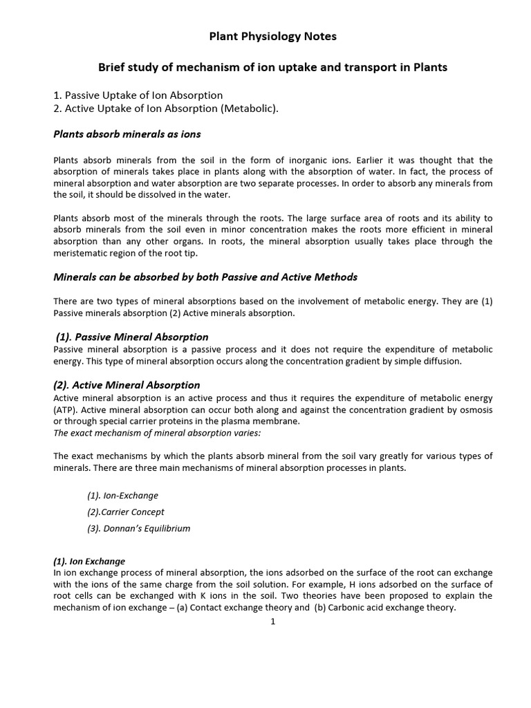 Bot Unit III Plant Physiology Notes | PDF | Plant Hormone | Photosynthesis
