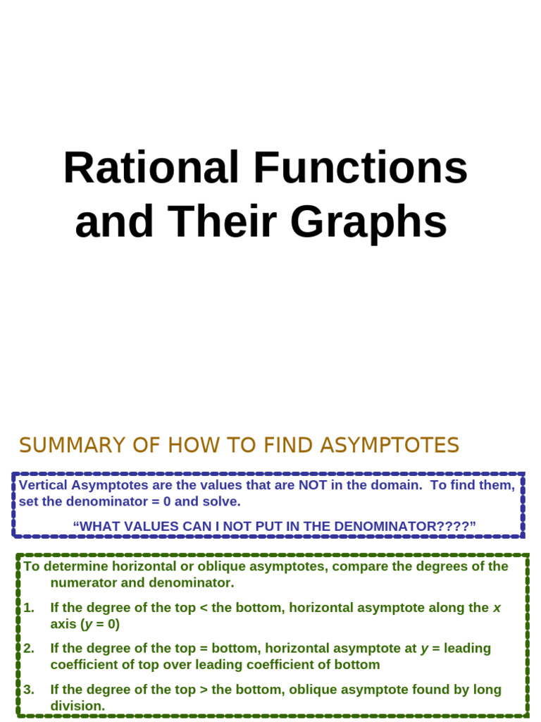 Graph Rational Functions | PDF | Asymptote | Graph Theory