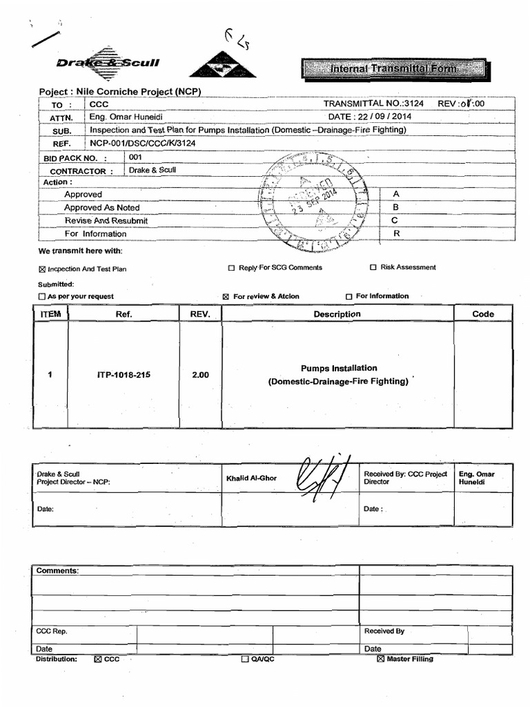 NCP 001 DSC CCC K 3124 Rev 01 | PDF