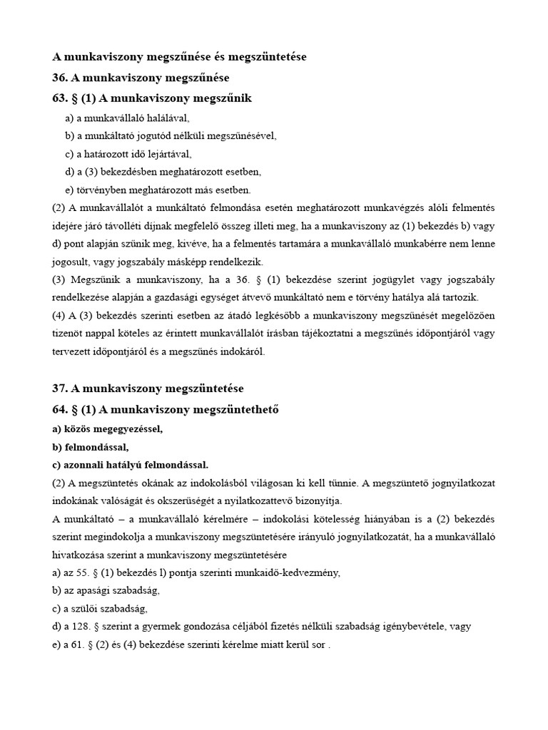 Munkajog-05 03 - Jegyzet | PDF