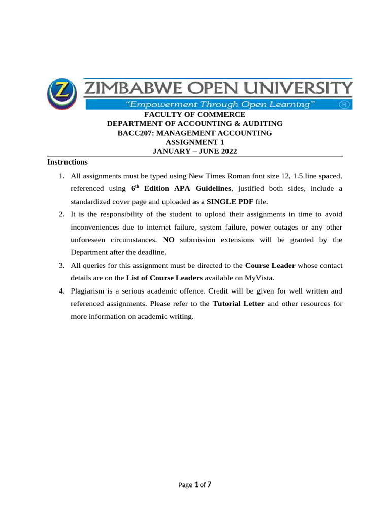 Bacc207 Assignment 1 So Lution Jan 2022 | PDF | Net Present Value | Depreciation