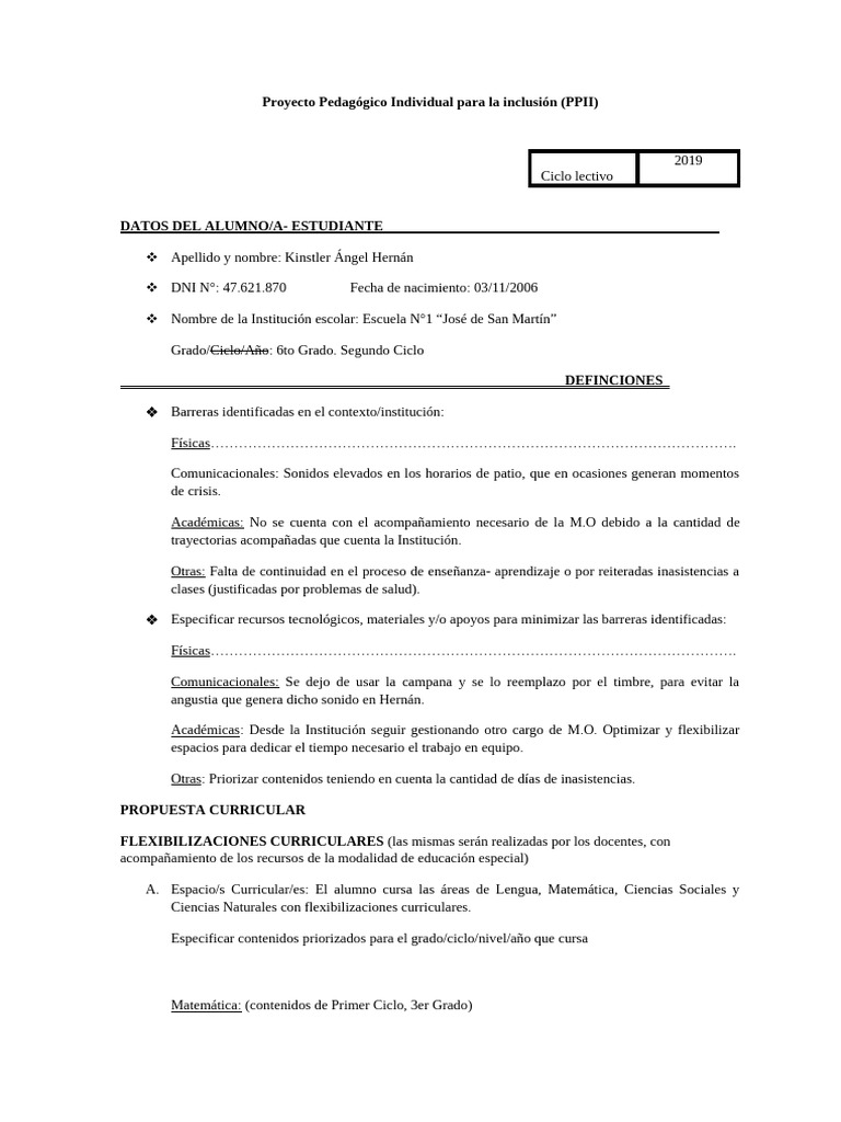 PPII | PDF | Evaluación | Aprendizaje
