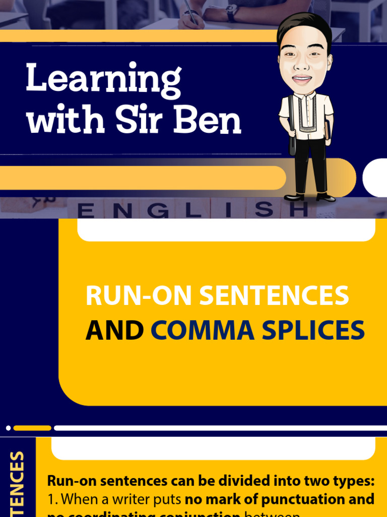 Run On Sentences Im | PDF | English Grammar | Semantics