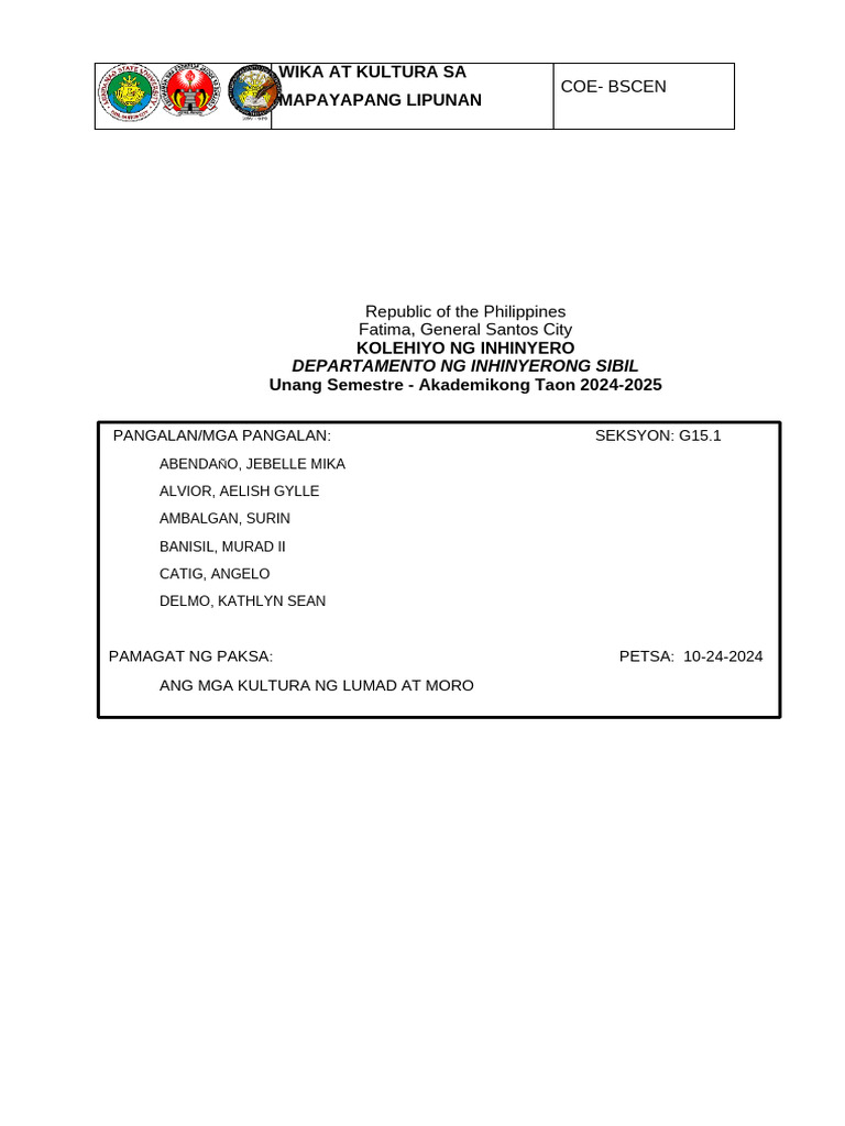 Fil101 Final Manuscript G15.1 | PDF