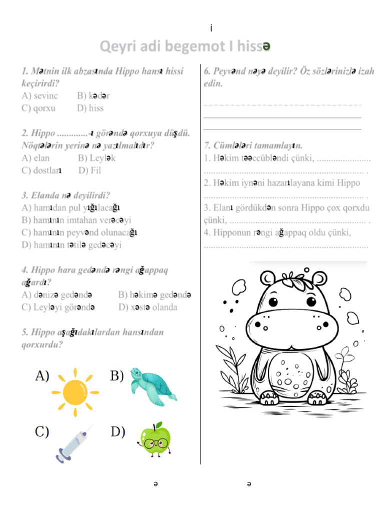 İ.V - Qeyri Adi Begemot I Hissə Bahar M. PAYLAŞMA | PDF