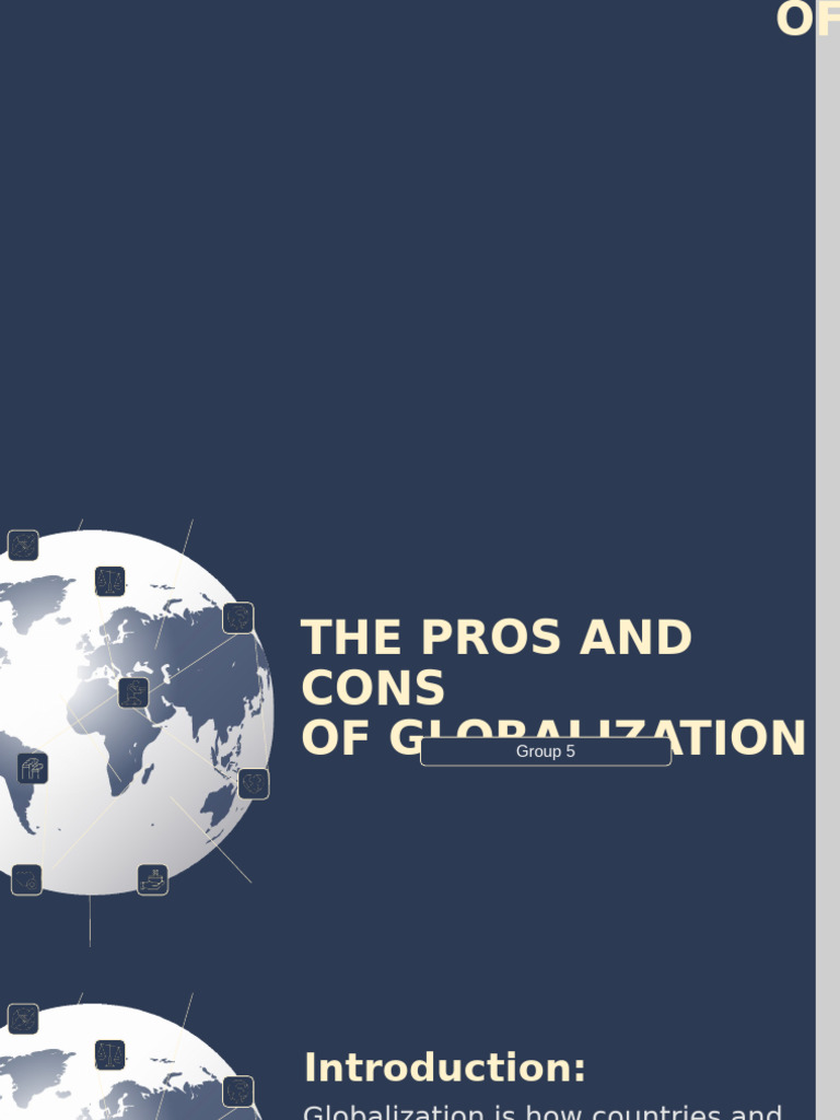 The Pros and Cons of Globalization | PDF | Globalization | Human Migration