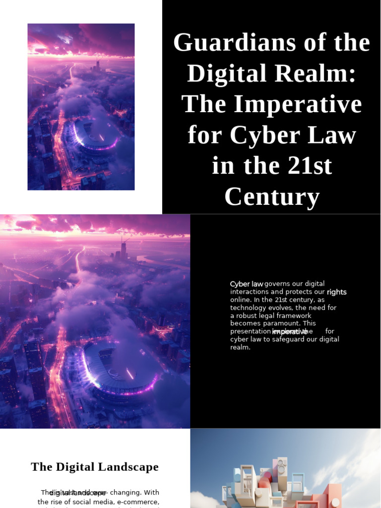 Slidesgo Guardians of The Digital Realm The Imperative For Cyber Law in ...