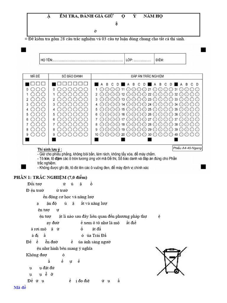 ĐỀ SỐ 04 HS GKI | PDF