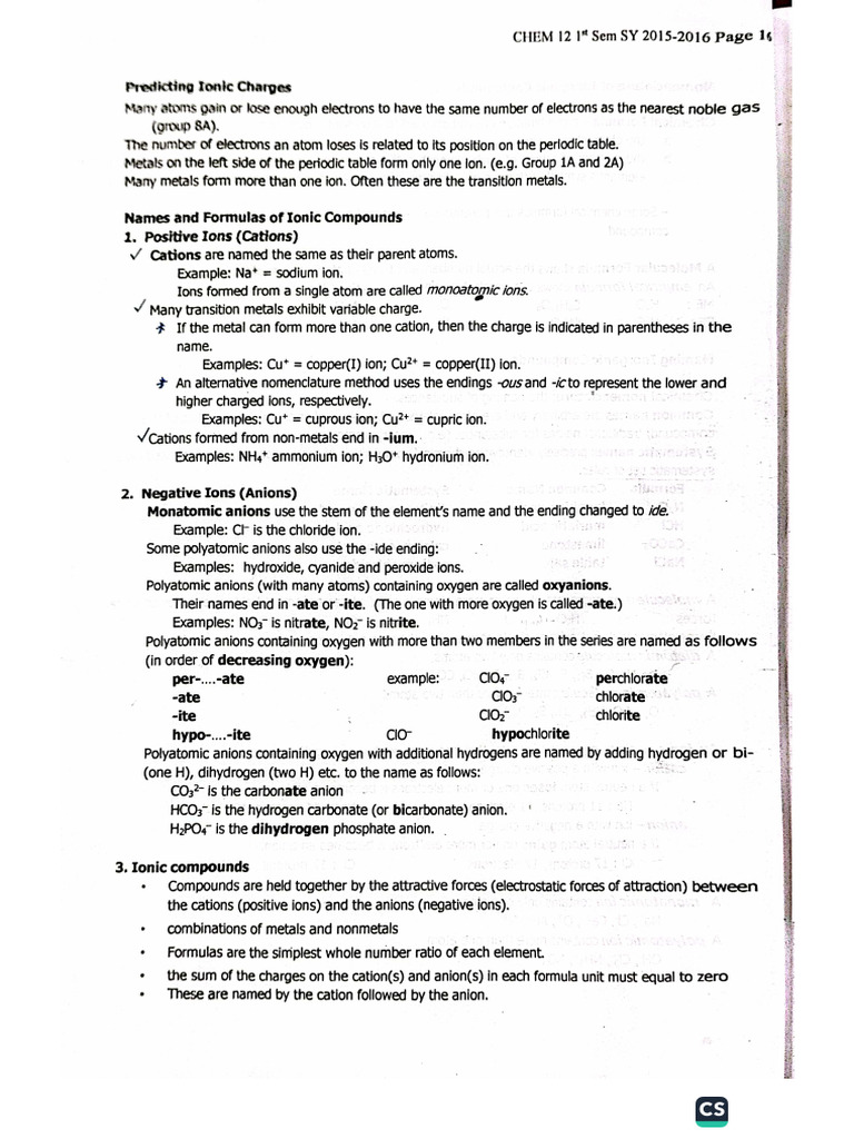 Chem1 Chapter 2B | PDF
