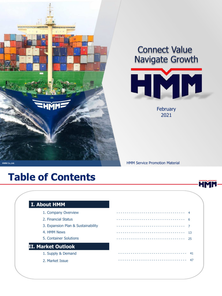 HMM Service Promotion Material February 2021 | PDF | Ships | Exhaust Gas