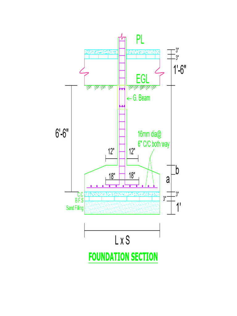 Draft Design (31'x33') Model.pdf Footing | PDF