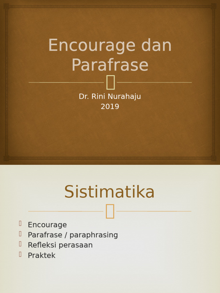 7encourage Dan Parafrase | PDF