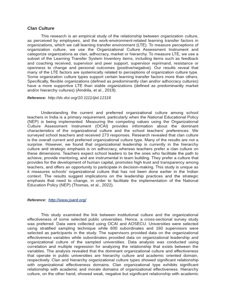 RRL | PDF | Organizational Culture | Leadership