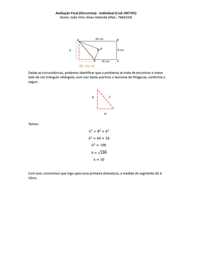 AVF Discursiva - Resposta 2 | PDF