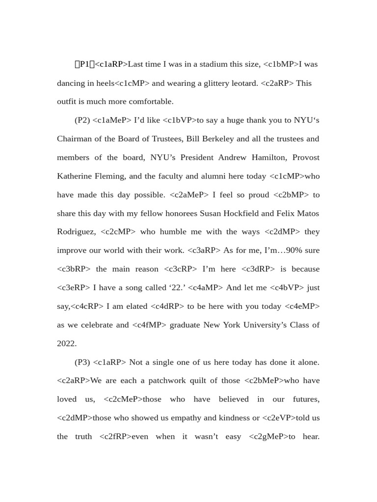 TS演讲稿 (标注版） | PDF | Teaching Methods & Materials