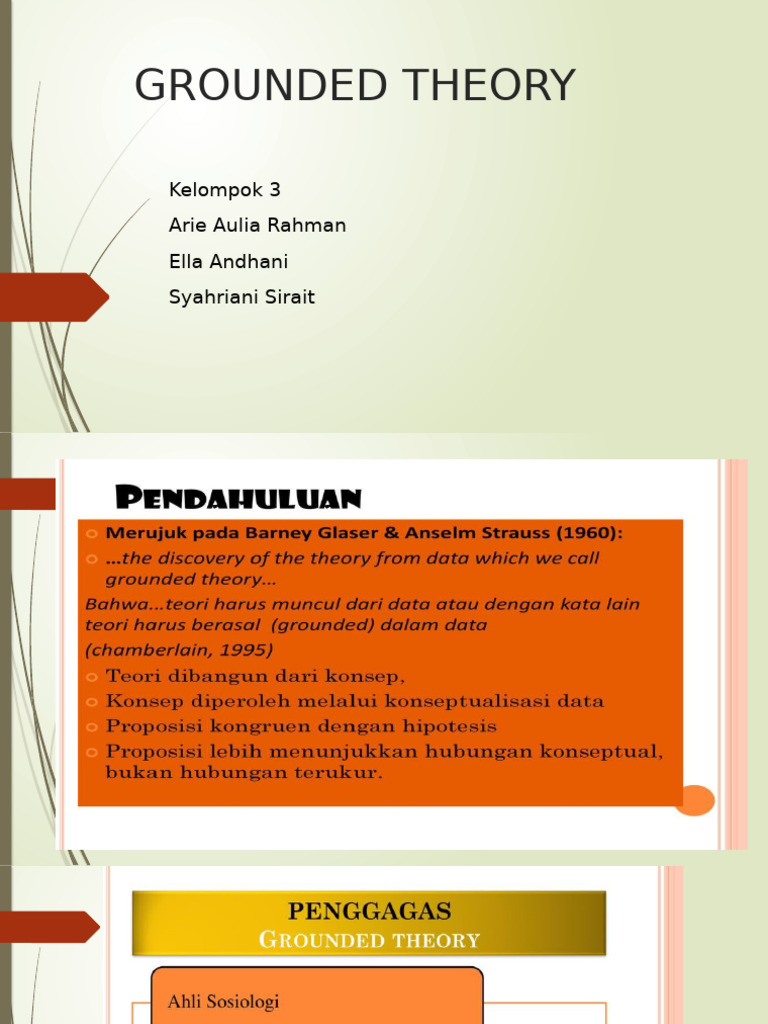 Tugas Kelompok 3 ( Grounded Theory) | PDF