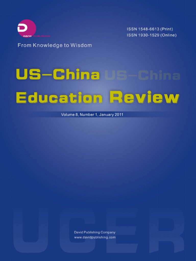 10 US-China Education Review 2011.1 | PDF | Survey Methodology | No ...