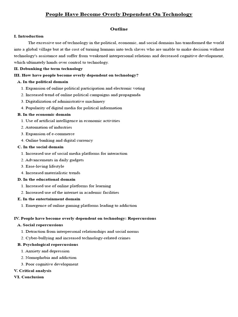 Tech Dependency: A Global Concern | PDF | Psychology