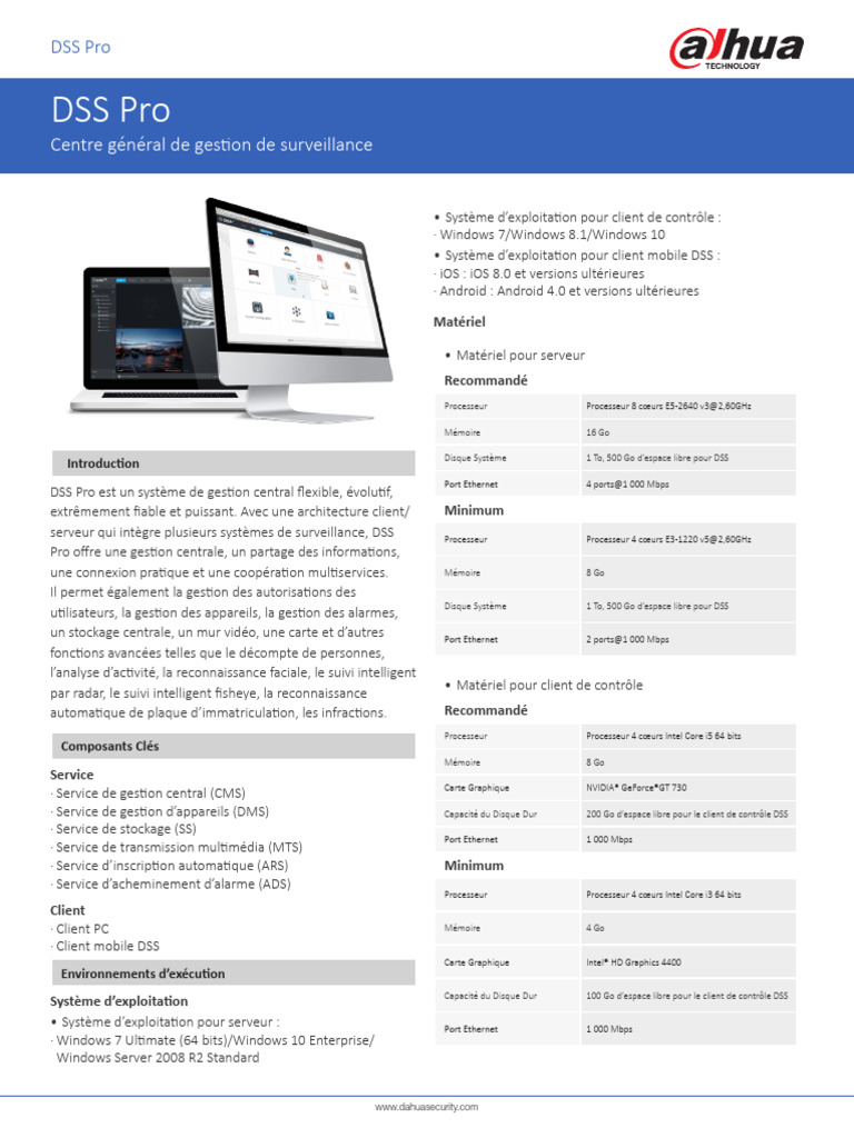 9-DSS Pro | PDF | Serveur (Informatique) | Système d'exploitation