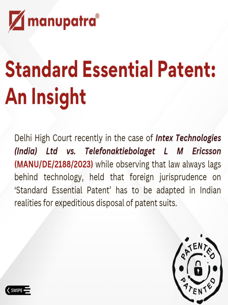 Standard Essential Patent An Insight | PDF | Royalty Payment | Patent