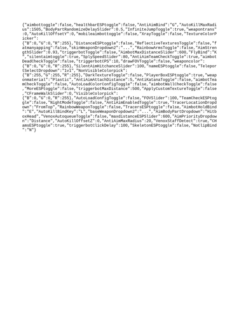 Gaming Cheat Configuration | PDF