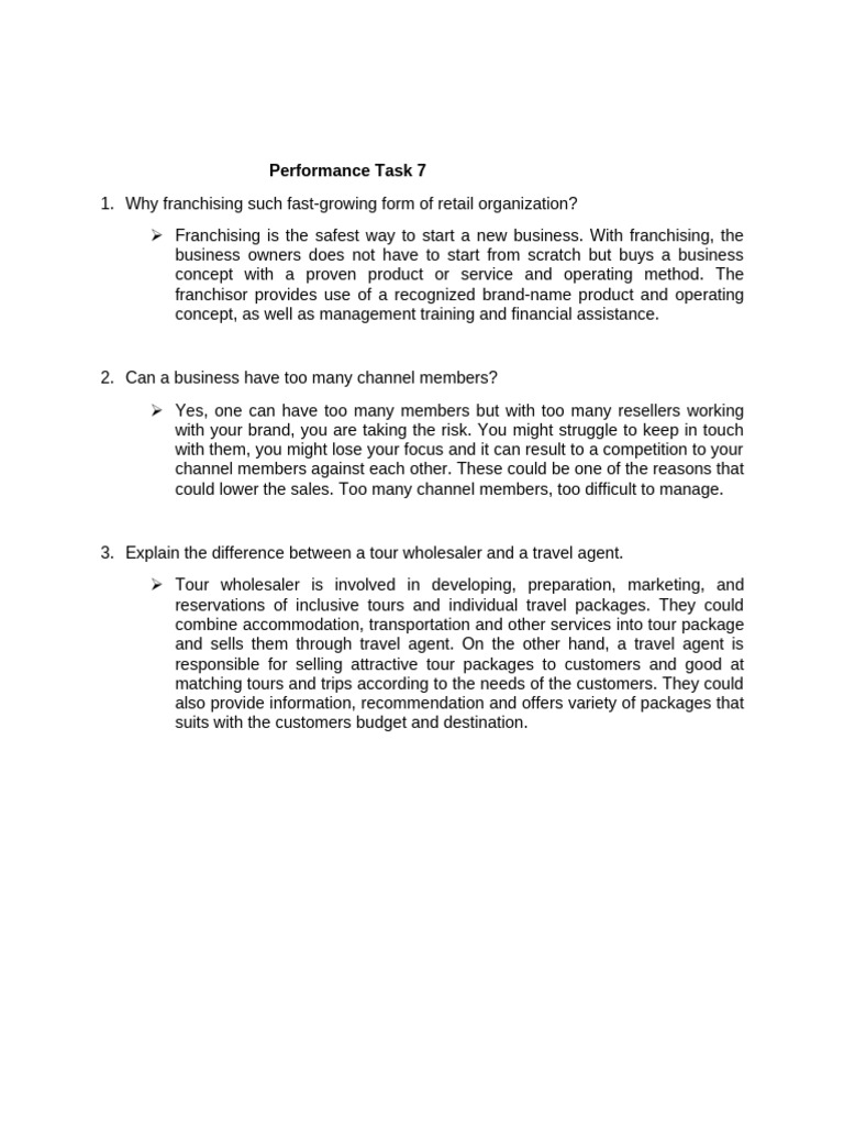 Performance Task 7 | PDF | Career & Growth
