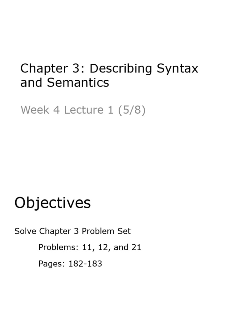 Programming Language Syntax | PDF | Control Flow | Human Communication