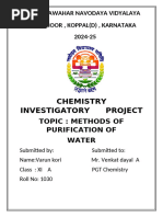 Chemistry Project Front Page Design | PDF