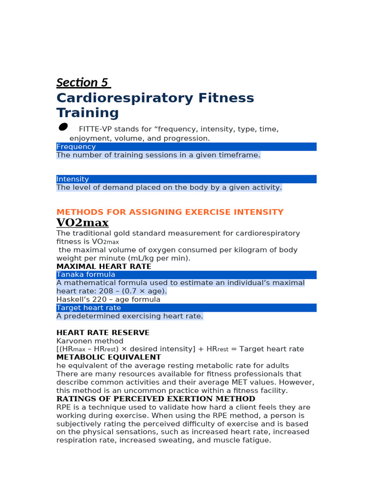 Section | PDF | High Intensity Interval Training | Heart Rate