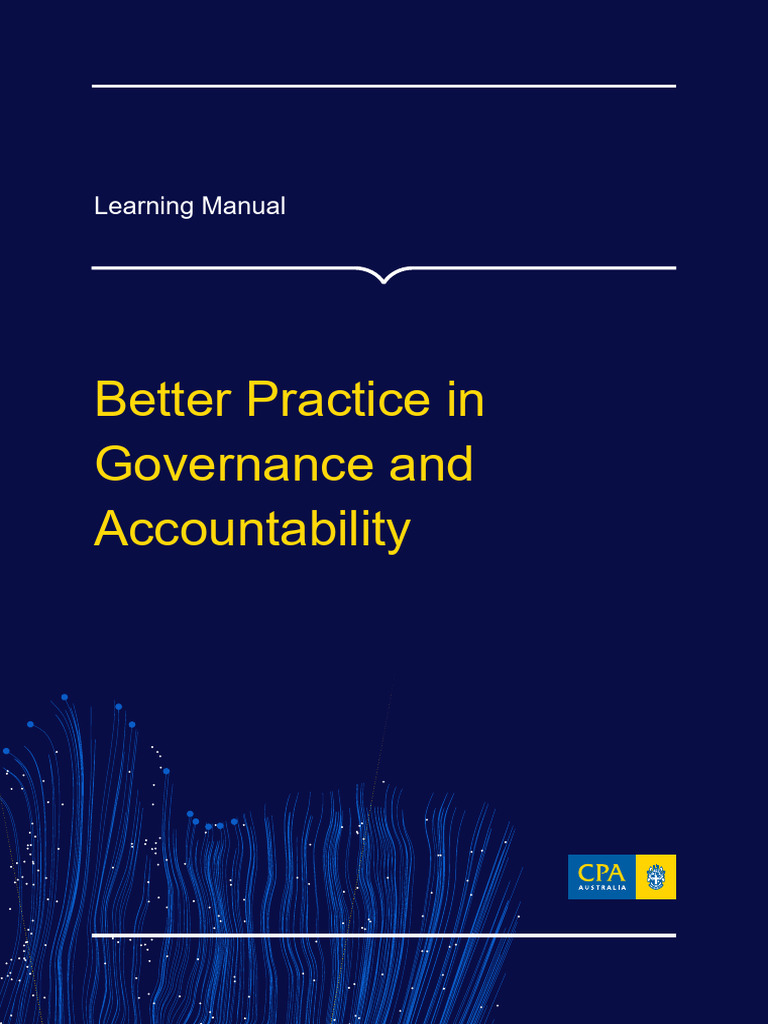 Better Practice in Governance and Accountability Learning Manual 2023 ...