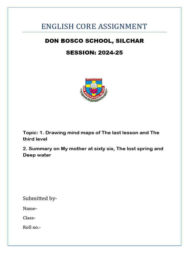 English Core Assignment | PDF