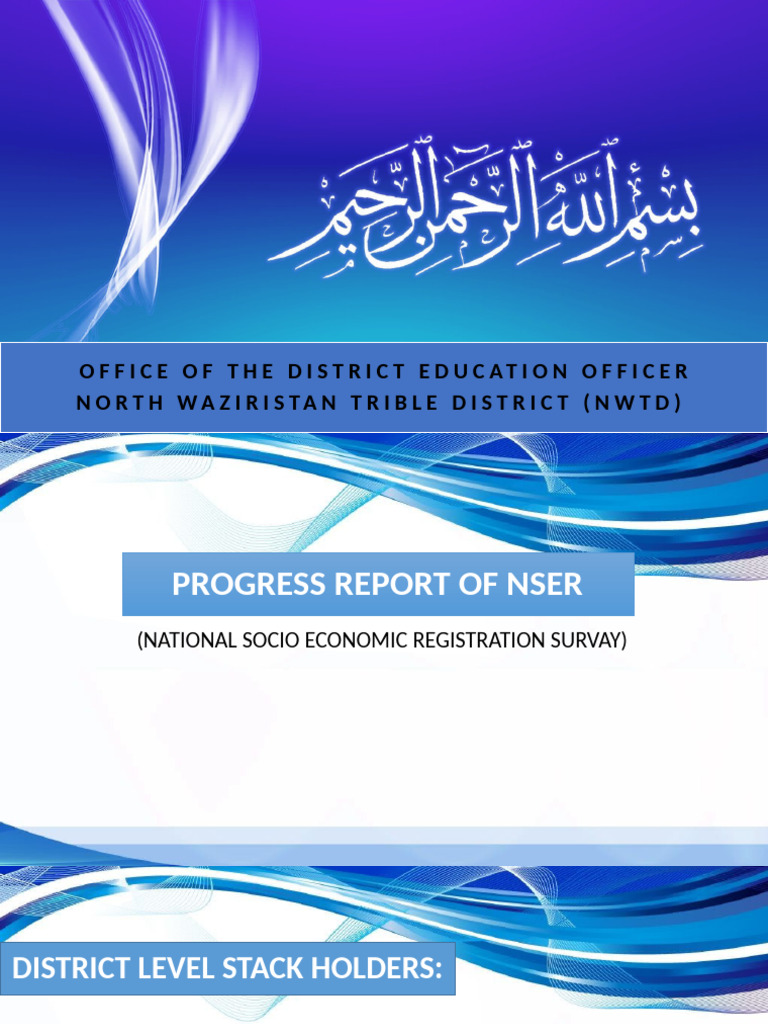 NWTD Education Progress Report | PDF