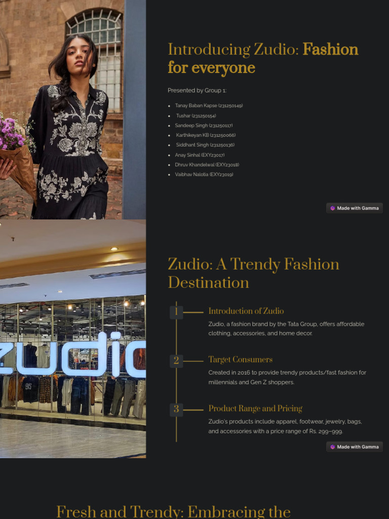 Introducing Zudio Fashion For Everyone | PDF | Fashion | Brand