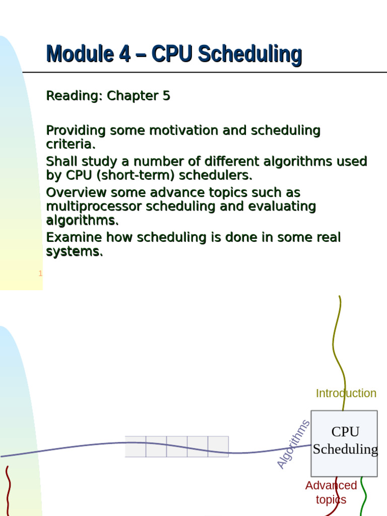 Csi 3131 Mod 4 Cpu Sched | PDF | Scheduling (Computing) | Process (Computing)