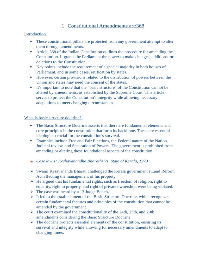 Constitutional law notes | PDF | State Of Emergency | Government