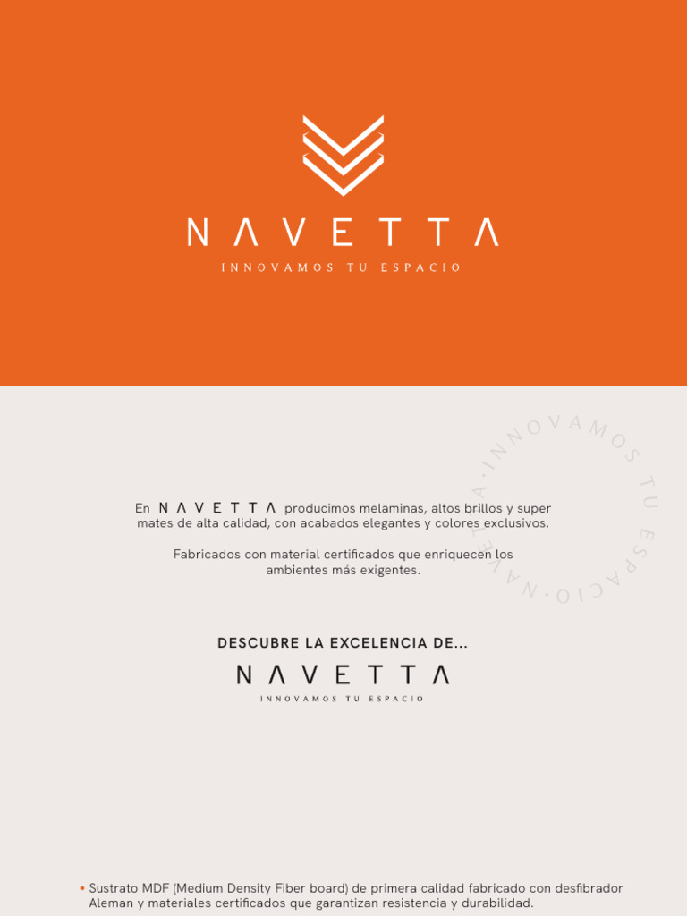 Catálogo de Melamina Navetta | PDF | Materiales