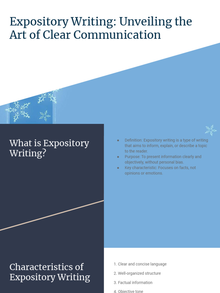 Expository Writing_ Unveiling the Art of Clear Communication | PDF ...
