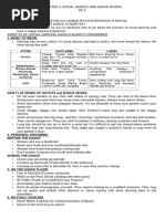 Dance Step Patterns & Timing Guide | PDF | Dances | Social Dance