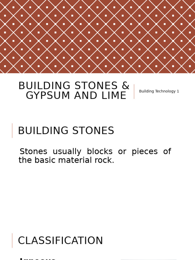 Building Stone | PDF | Rock (Geology) | Limestone