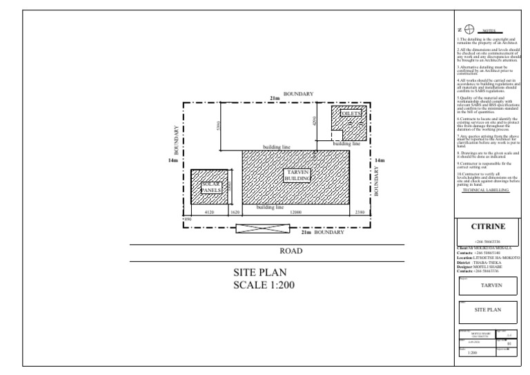 SITE PLAN | PDF | Architect