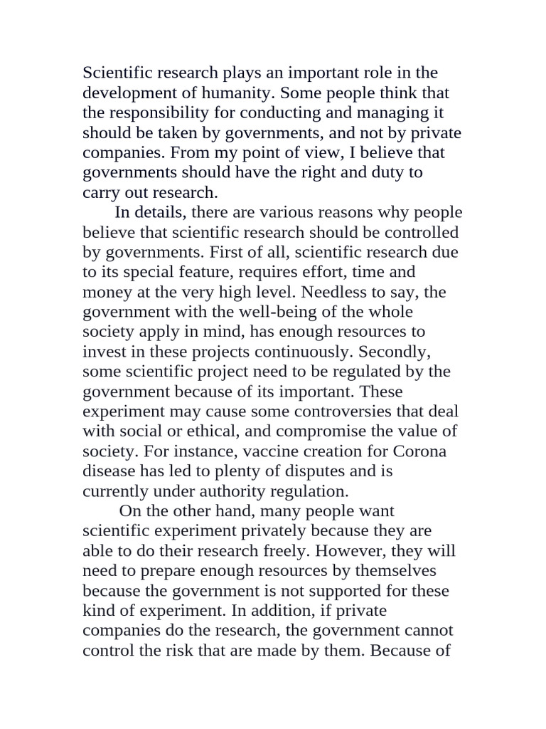 Scientific Research | PDF