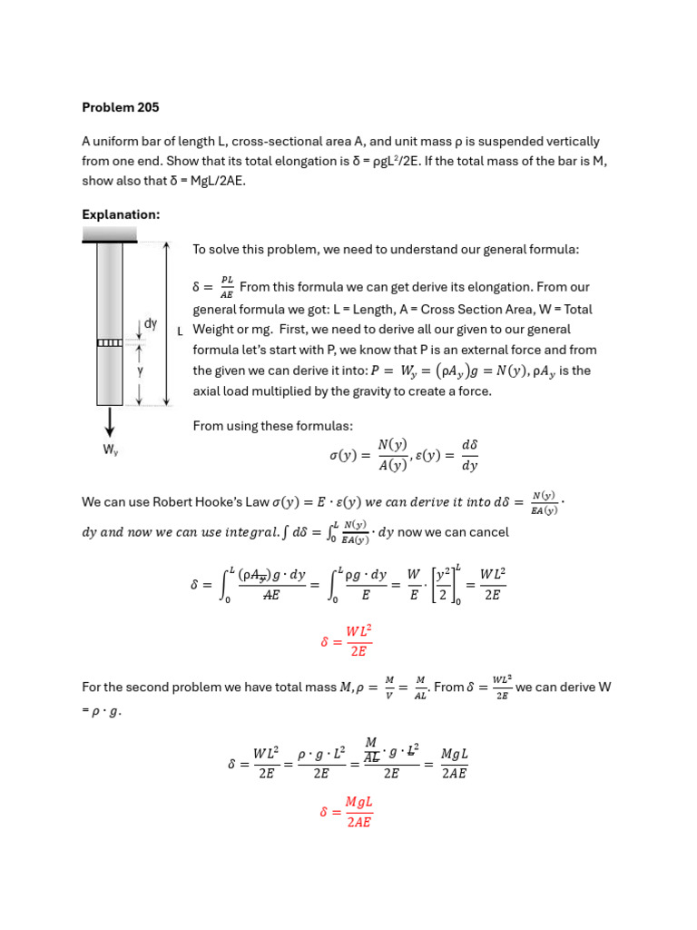 Problems-205-208 | PDF | Force | Stress (Mechanics)