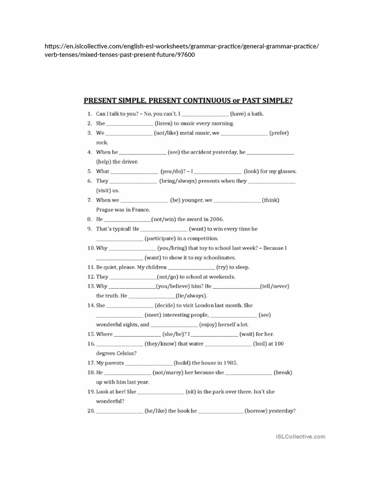 Angol Nyelvtani Gyakorlatok | PDF