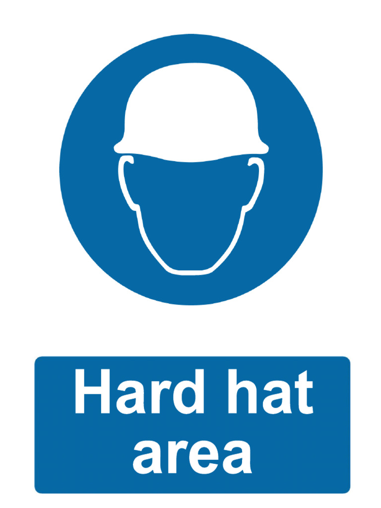Hard Hat Area Mandatory Sign | PDF