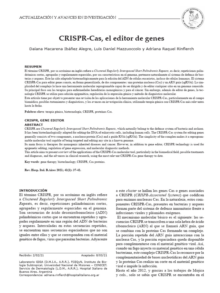CRISPR | PDF | Adn | Crispr